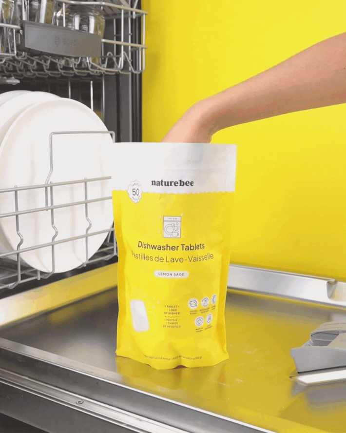 Dishwasher Tablets Lemon Sage 50-pack – NATURE BEE